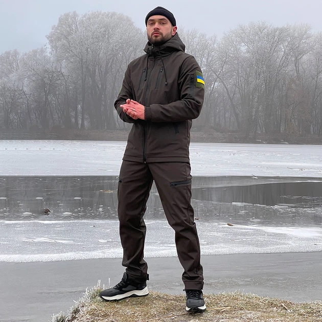 Костюм демісезон Softshell чоловічий Reef хакі з шевроном XL – Брендовий одяг | ROZETKA