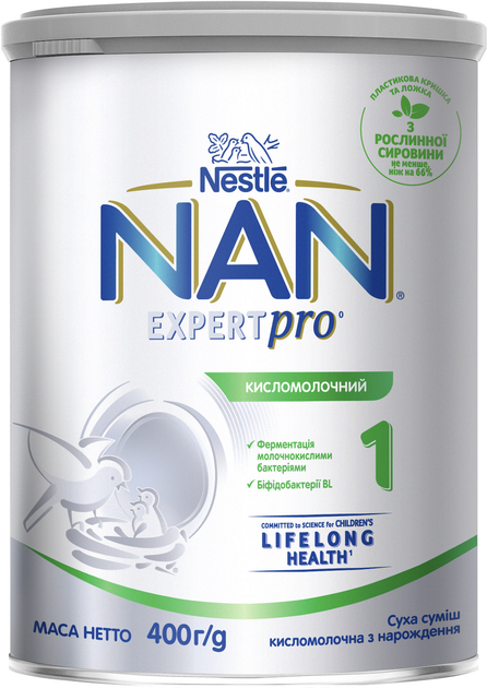 Смесь Nestle NAN Кисломолочный 1 с рождения 400 г (7613031583362 ...