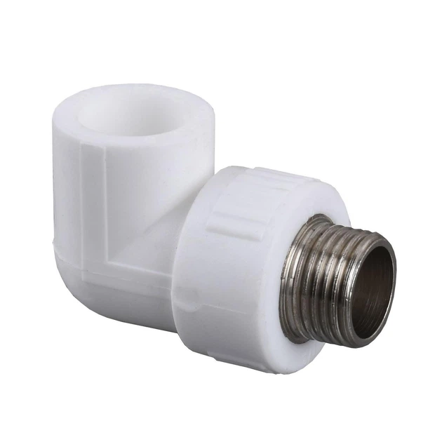 Угол наружная резьба Kalde PPR 90 ф20х1/2 (белый) 18010 – фото, отзывы, характеристики в ...