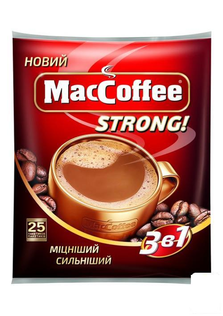 Купить Кофе 3 в 1(стронг) в блистере ТМ "МакКофе" 25 пакетиков по 16г ...