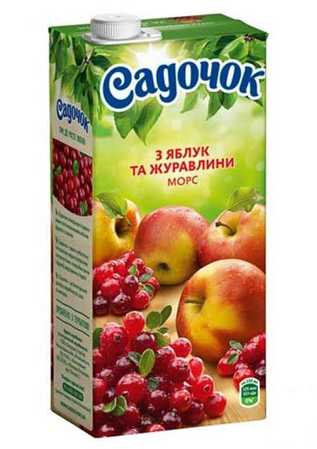 Морс из яблок и клюквы ТМ "Садочок" 0,95л (95971) от продавца: Diompo ...