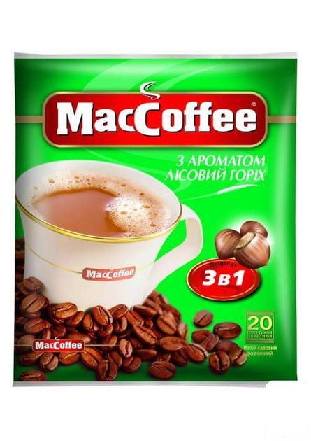 Купити Маккофе 3в1 MacCoffee Горіх 20х18 г (86626) - ROZETKA. Вигідна ...