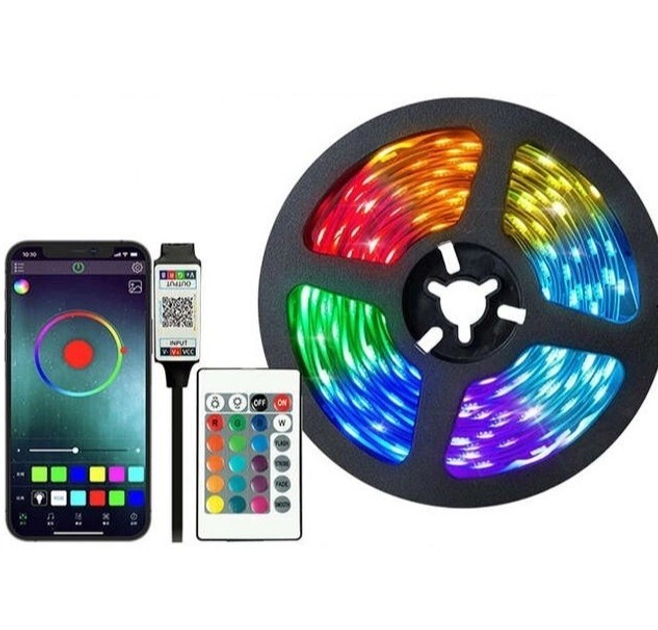 Гибкая светодиодная лента RGB D-7572 5050 USB 5 метра для фоновой ...
