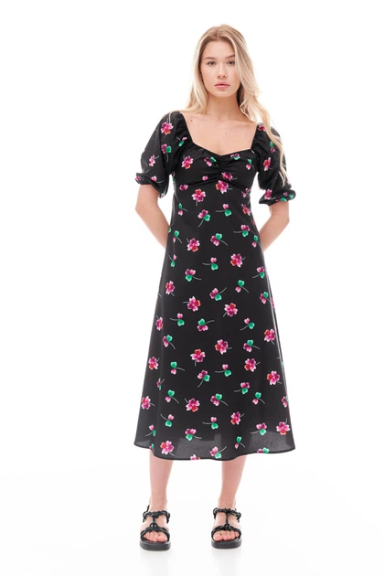 Довге літнє плаття Oona чорний M 493 0302 від продавця Voona Ua в інтернет магазині Rozetka