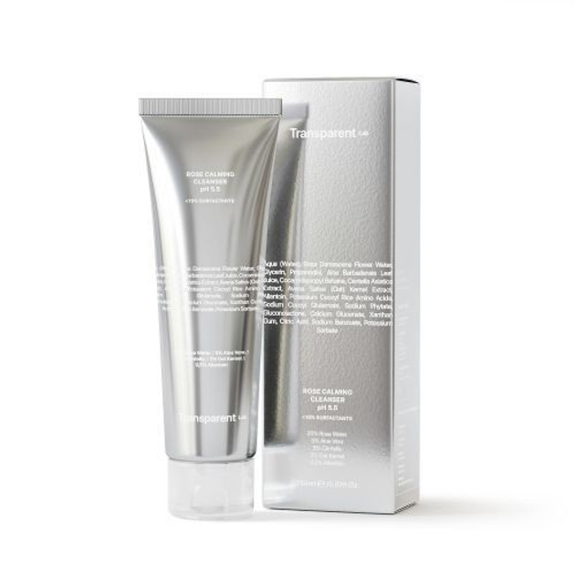 Нежный гель для очистки для лица TRANSPARENT-LAB Rose Calming Cleanser ...