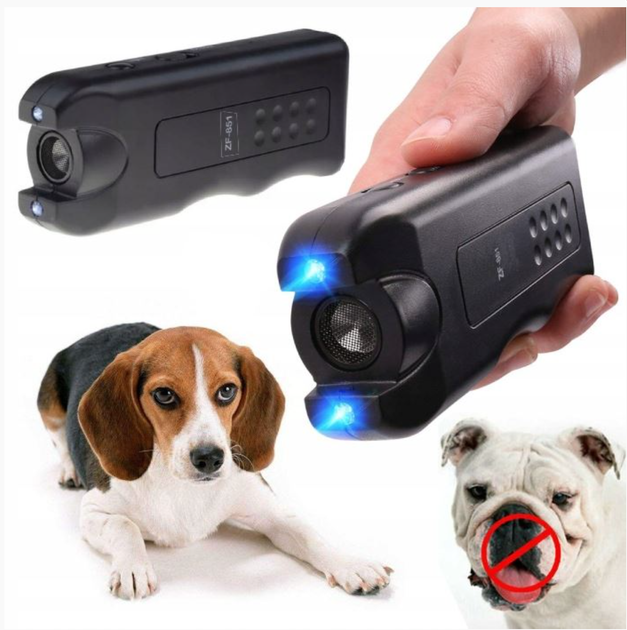 Ультразвуковий відлякувач собак ZF 851/650/AD-100B з ліхтариком dog ...