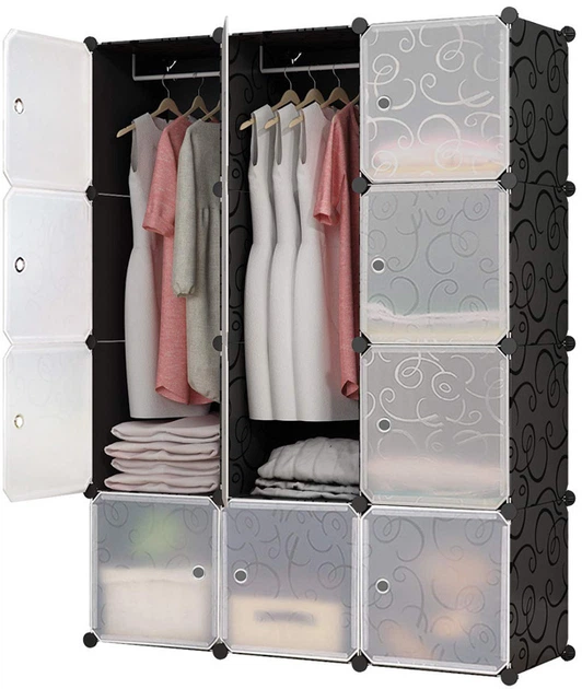 Пластикова складана шафа Hcx Storage Cube Cabinet «МР 312 62 Чорний 31262 в інтернет