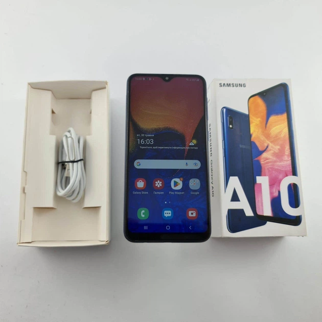Samsung Galaxy A10 32 GB Blue (2C00007603) БУ – фото, отзывы ...