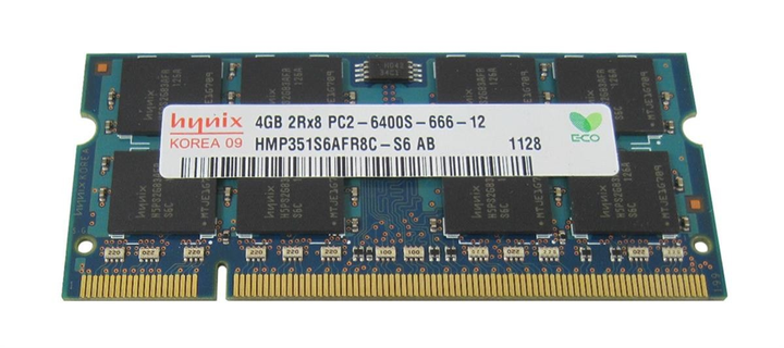 Оперативная память SK hynix 4 GB SO-DIMM DDR2 800 MHz (HMP351S6AFR8C-S6 ...