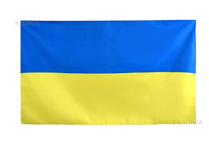Прапор України державний вуличний габардин 90 см х 140 см Синьо жовтий