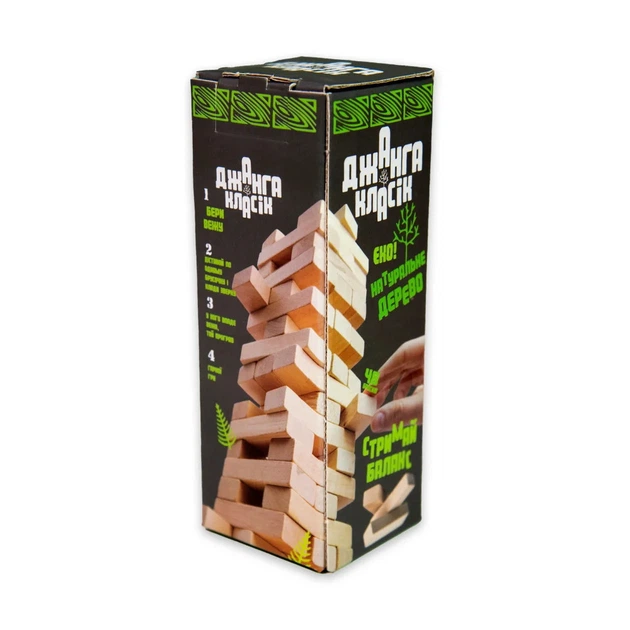 Настольная игра Джанга классик Эко 48 брусков укр.(30727S) – фото ...