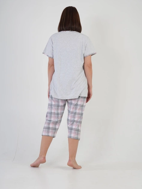 Пижама (футболка + шорты) женская больших размеров хлопковая Vienetta ...