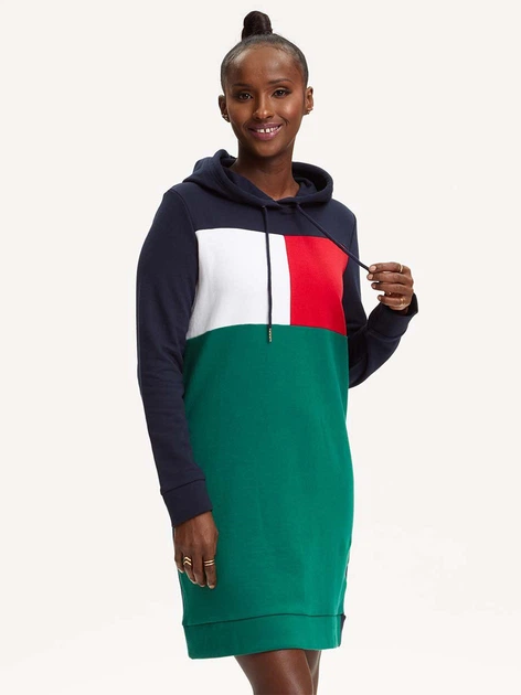 Платье короткое осеннее женское Tommy Hilfiger 586315467 1X Синее ...