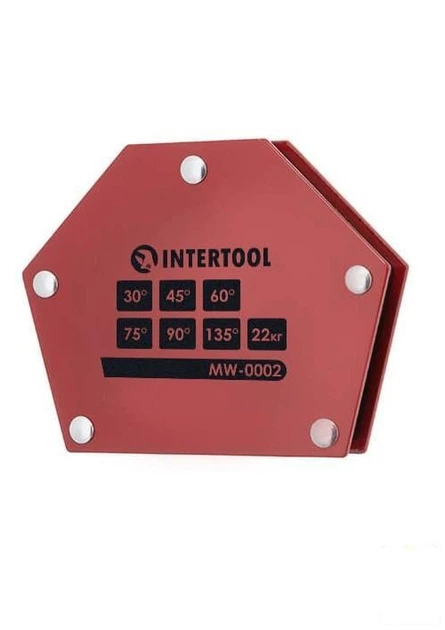 Держатель магнитный для сварки трапеция, 30°, 45°, 60°, 75°, 90°, 135°, 22 кг, 115×90×17 мм ...