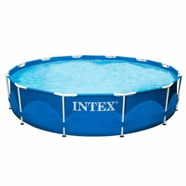 Бассейн каркасный круглый Intex 366-76см, объем 6 503 л – фото, отзывы ...
