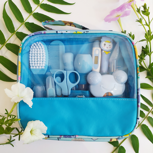 Набір для новонароджених BabyGifts 14 блакитний набір по догляду за ...