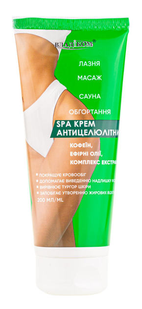 Антицеллюлитный крем Владіком Spa уход Баня Сауна Массаж 200 мл ...