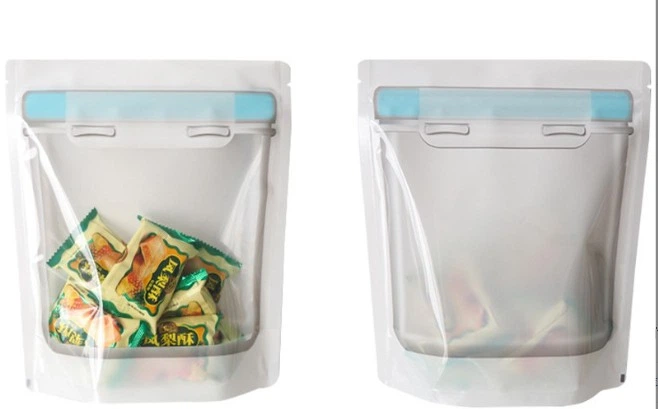 Прозорий пакет струна вакуумний герметичний дой пак з замко Zip Lock для заморозки Банка