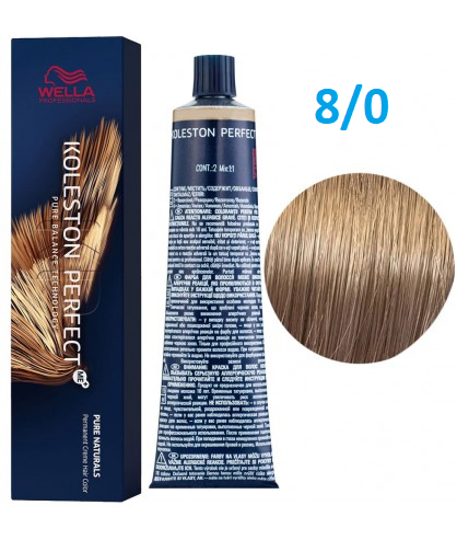 Фарба для волосся Wella Professionals Koleston Perfect ME+ Pure Naturals 8/0 (hellblond) 60мл ...