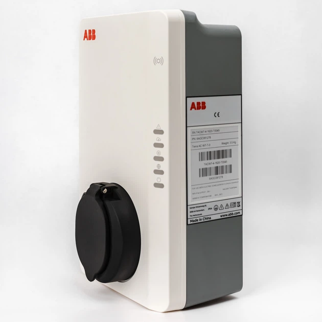 Зарядна станція ABB Terra AC Wallbox 22 кВт 32 A 3Ф з розеткою Т2 (6AGC081279) – фото, відгуки ...