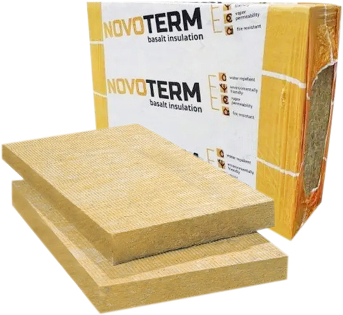 Утеплитель Novoterm NT Фасад 135 2.4 м² 50 мм 1х0.6 м х 4 шт (151044 ...