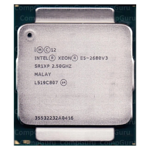 Процессор Intel Xeon E5-2680 V3 | 2.5-3.3 GHz | X99 LGA2011-3 | 12яд. 24пот. | SR1XP E5-2680v3 ...