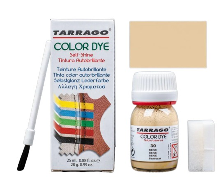 Краска для кожи Tarrago Color Dye, бежевая, 25 мл от продавца: Semdem ...