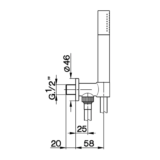 Душевой набор DEVIT ART с ручной лейкой и шлангом с держателем черный 15012140B – фото, отзывы ...