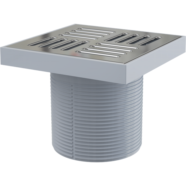 Трап для душа ALCAPLAST 150x150мм вертикальный выпуск хром APV0400 ...
