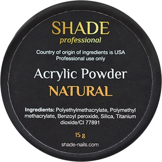 Акриловая пудра Shade Professional Natural 15 г (2000994309606) – в ...
