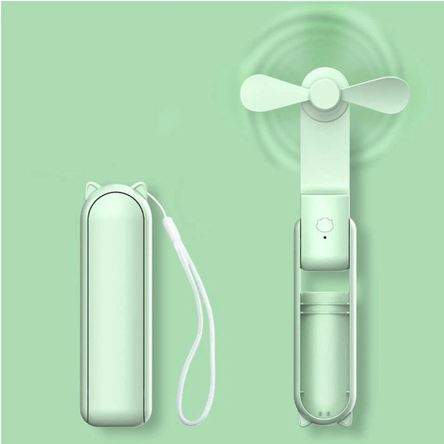 Вентилятор портативный ручной Folding Fan Mint от продавца: 5FOX ...