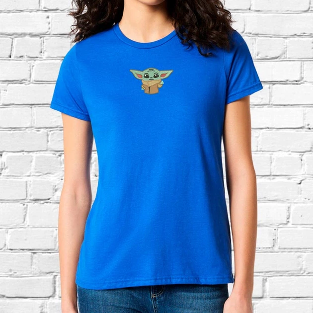 Футболка з вишивкою Йода (Yoda) 03 жіноча Синій XL (166830-17-2) от ...