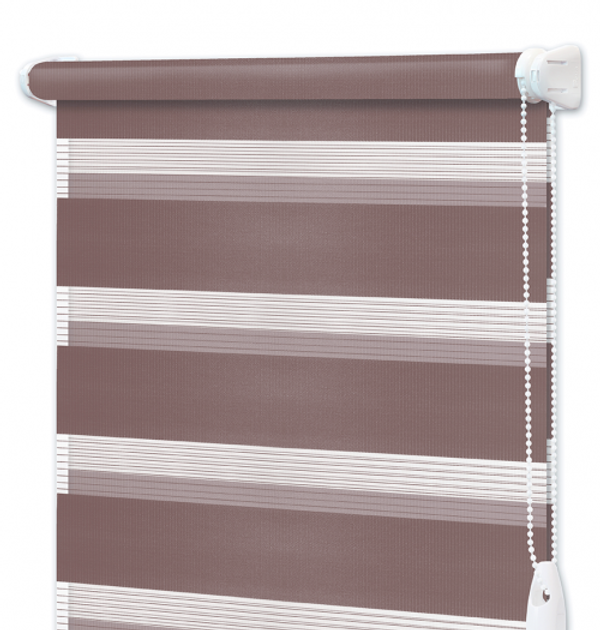 Рулонная штора День-Ночь Wenster Elegance DN 512 120х160 см открытого ...