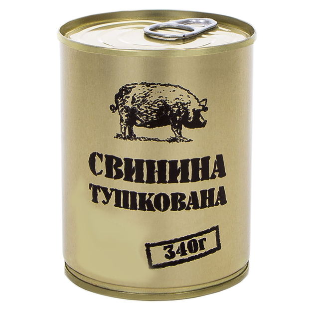Тушонка з свинини, консерва (340г), ж/б – купити в Києві, Україні ...