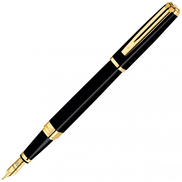 Ручка перьевая Waterman 11028 из латуни с золотым пером и деталями из ...