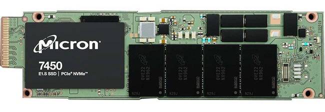 Micron 7450 PRO 7.68TB E1.S NVMe PCIe 4.0 3D NAND (TLC) (MTFDKBZ7T6TFR-1BC1ZABYYR) – фото ...