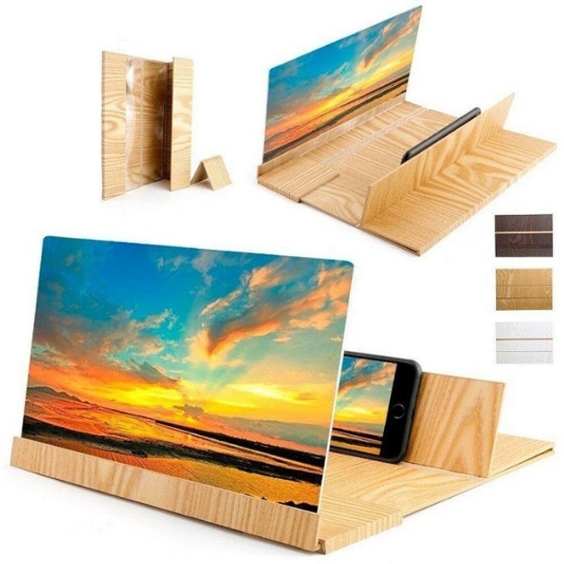 3D линза для увеличения экрана, для смартфона, Цвет - золотой дуб ...
