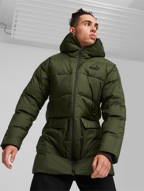 Пуховик зимний мужской Puma Protective Hooded Down Coat 67537831 S ...