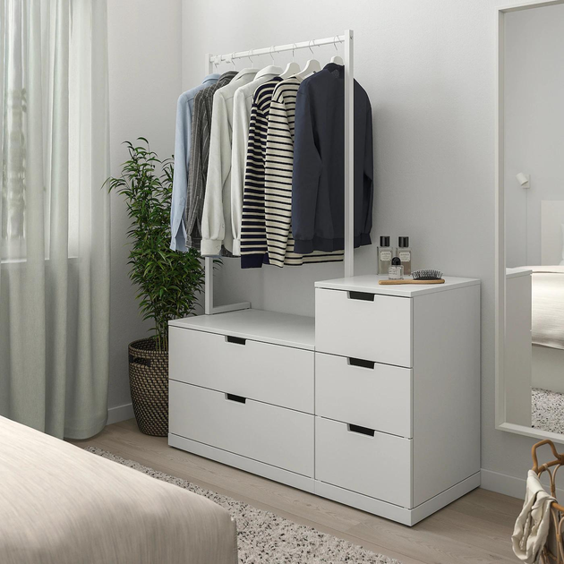 Комод ІКЕА NORDLI 120х169 см білий (s09295286) – фото, отзывы ...