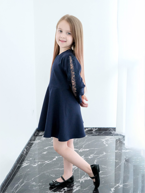 Детское платье для девочки Flavien 7064 128 см Темно-синее ...