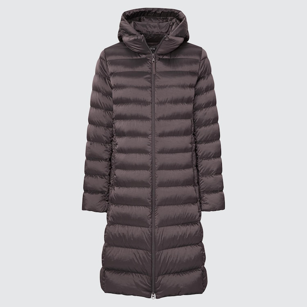 Пуховик зимний длинный женский Uniqlo 344586353 S Коричневый ...