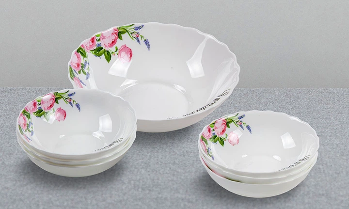 Набор салатников Vittora Красочные розы WaveVT-420СR 7 предметов ...