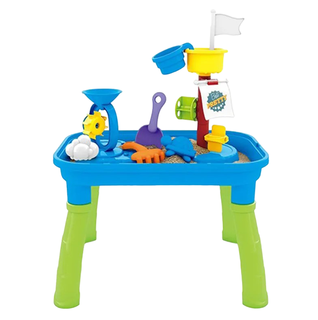 Столик песочница с мельницей Sand & Water Play Table Голубой с зеленым ...