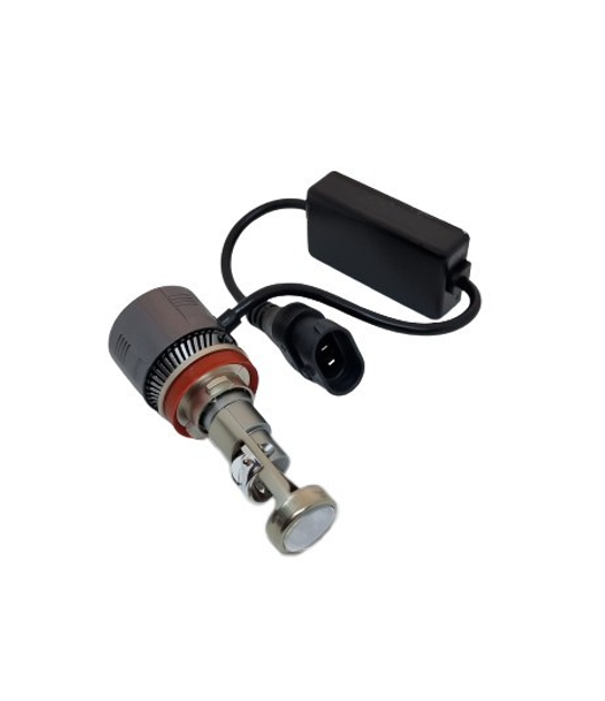 Светодиодные мини линзы. Led линза цоколь H11 8 CSP 8000LM 5700K 12-24V ...