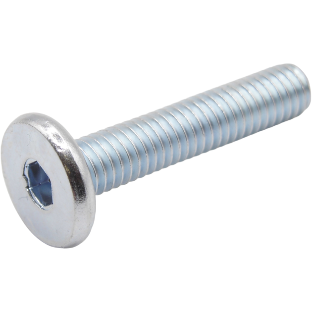 Винт М6х12 кл.міц.4,8 с плоской головкой цинк М Steelfix 25 шт (008873 ...