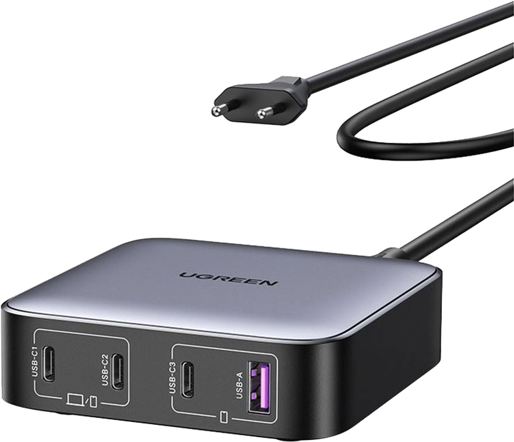 Зарядное устройство Ugreen CD328 Nexode Series 3 х USB-C + USB-A 100 Вт ...