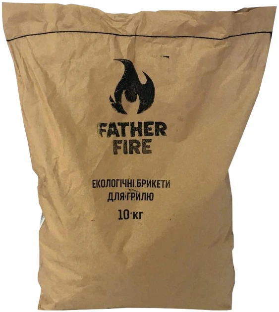 Брикеты деревоугольные FATHER FIRE 10 кг (4820260440097) – фото, отзывы ...