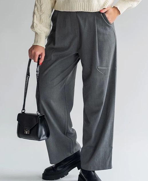 Сірі штани М Maritel Весна, осінь Повсякденний (525528_2) – Брендовая ...