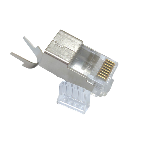 Конектор мережевий RJ45, STP, cat.6A, 50μ, 1.45мм, зі вставкою Kingda ...