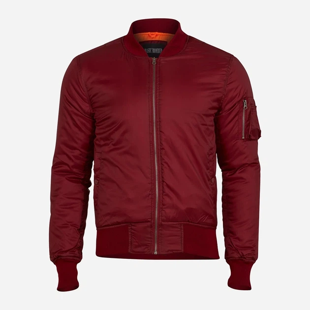 Бомбер мужской Surplus Basic Bomber Jacket 20-3530-11 S [1160] Бордовый (2000980433902 ...
